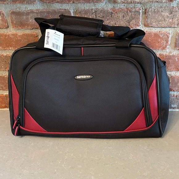 Samsonite | Bags | Samsonite Black And Red Travel Bag | Poshmark